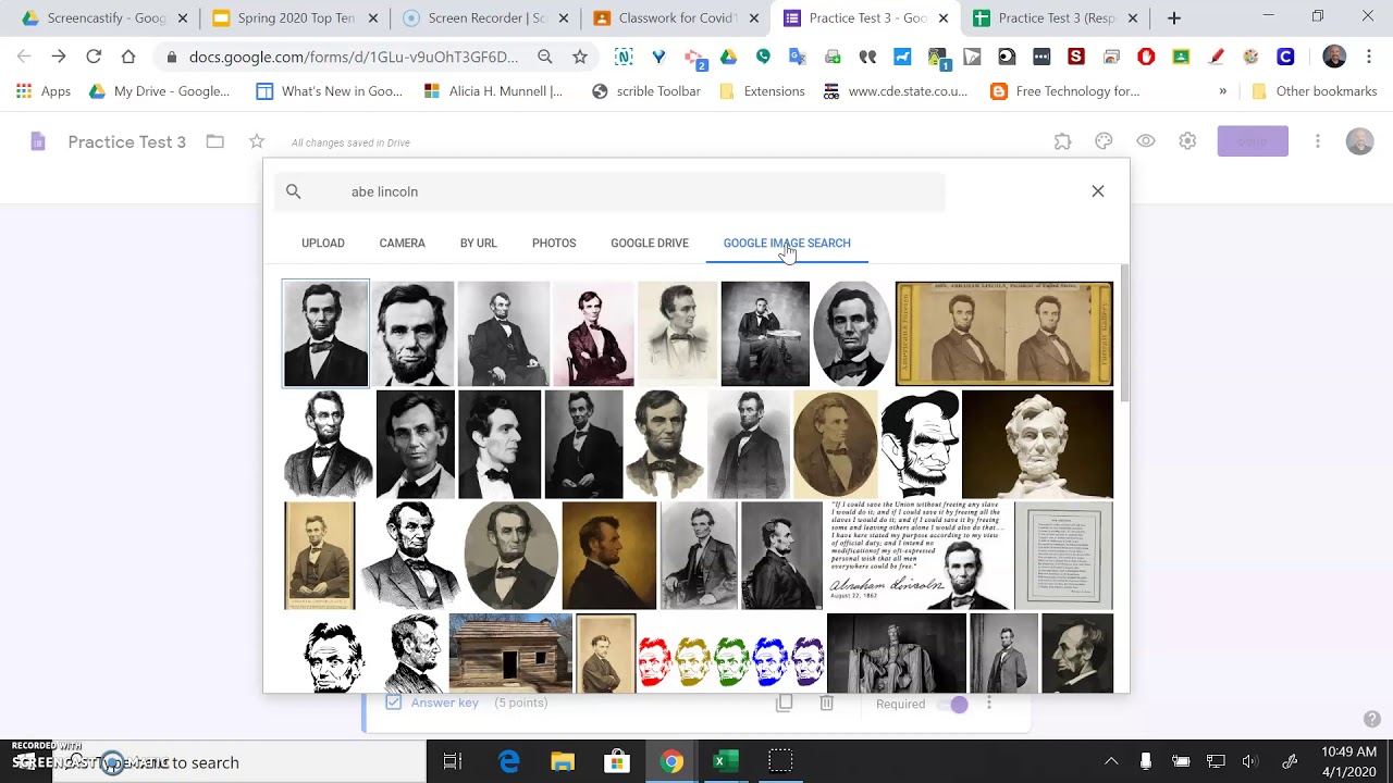 Create a test in Google Classroom - YouTube
