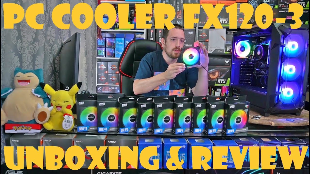 PC Cooler FX-120-3 Fans - Unboxing and review - YouTube