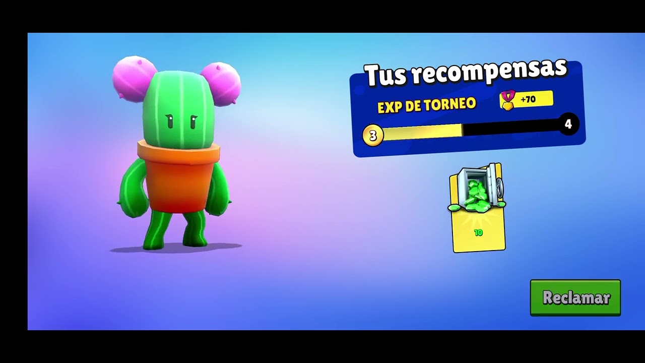 Jugando con la skin del cactus en stumble guys - YouTube