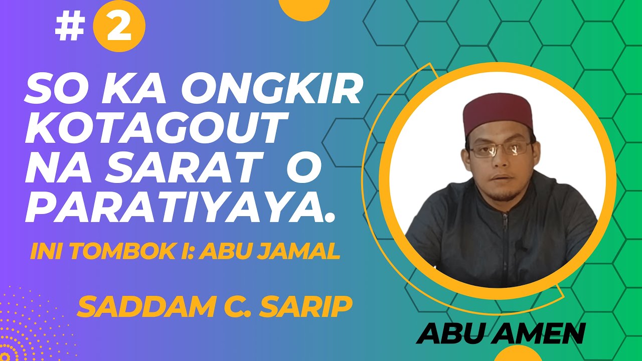 Episode 2. USAYAN KO MAANA A TAGOUT SII KO LUGA ARAB AGO ISTILAH (by M ...