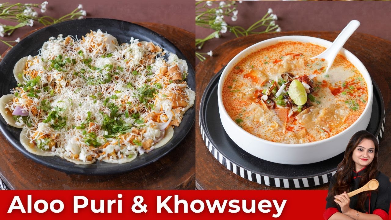 Surti Street Style Aloo Puri & Khowsuey| झटपट आलू पूरी| સુરતના રાંદેરી ...