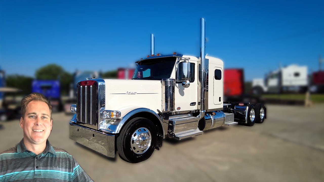 Cream White 2025 Peterbilt 589 58 inch Flat Top Legendary Package ...