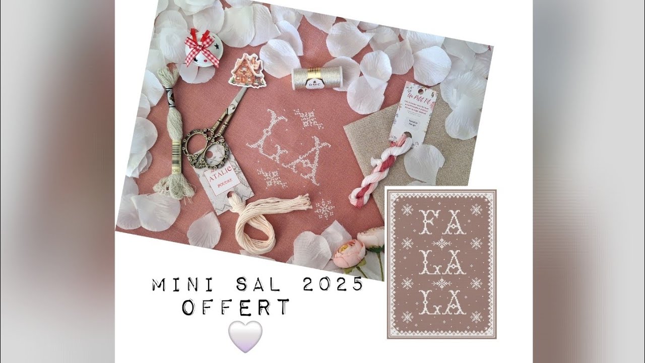 Mini SAL 2025 : " Fa la la" 🎄 🔔 ( modèle offert🤶) - YouTube