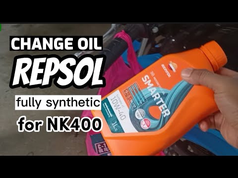 CHANGE OIL NK400| REPSOL FULLY SYNTHETIC - YouTube