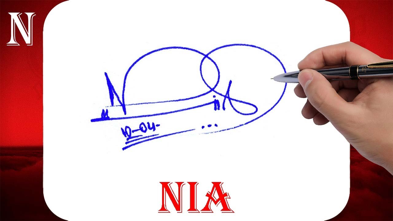 Nia Name Signature Style - N Signature Style - Signature Style of My ...