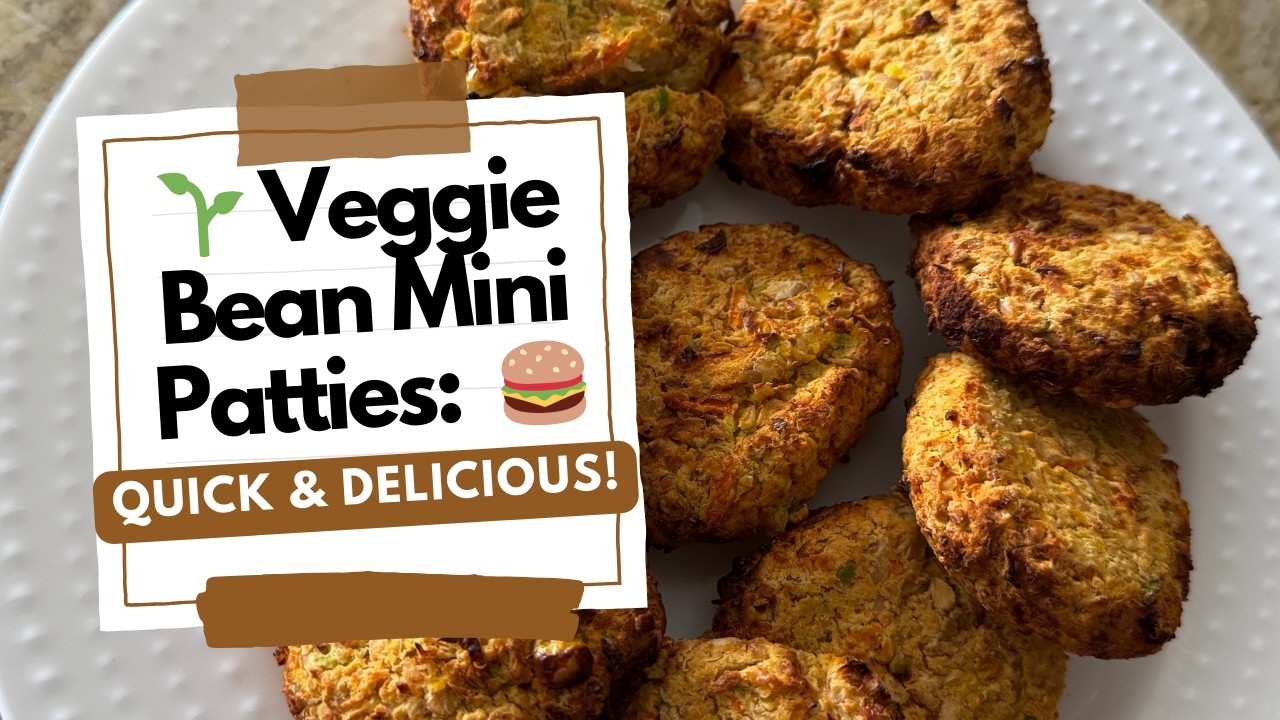 🔥 Ultimate Veggie Bean Mini Patties Recipe Easy, Delicious & Healthy! 🌱 ...