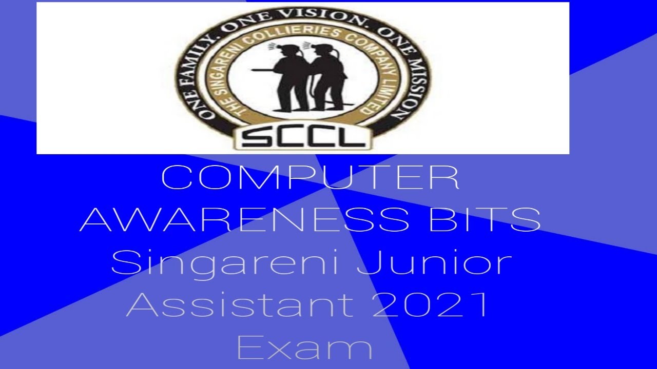 Computer awareness bits, SCCL junior assistant exam preparation bits ...