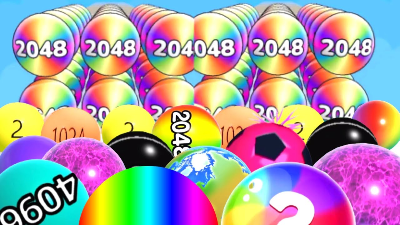 Ball run infinity vs chain balls 2048 - 2048 Ball run Gameplay ...