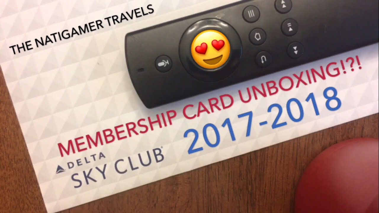 Delta Sky Club: Individual Membership Card UNBOXING! 2017-2018 - YouTube
