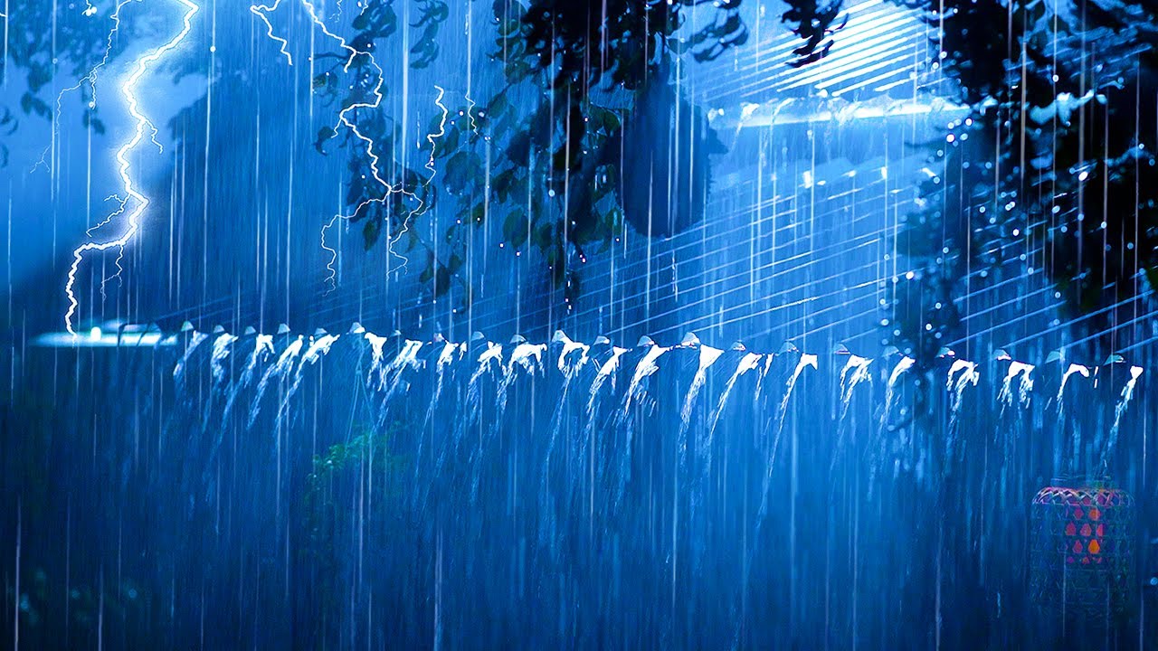 Get Over Insomnia with Rain Shower & Distant Thunder on a Porch at ...