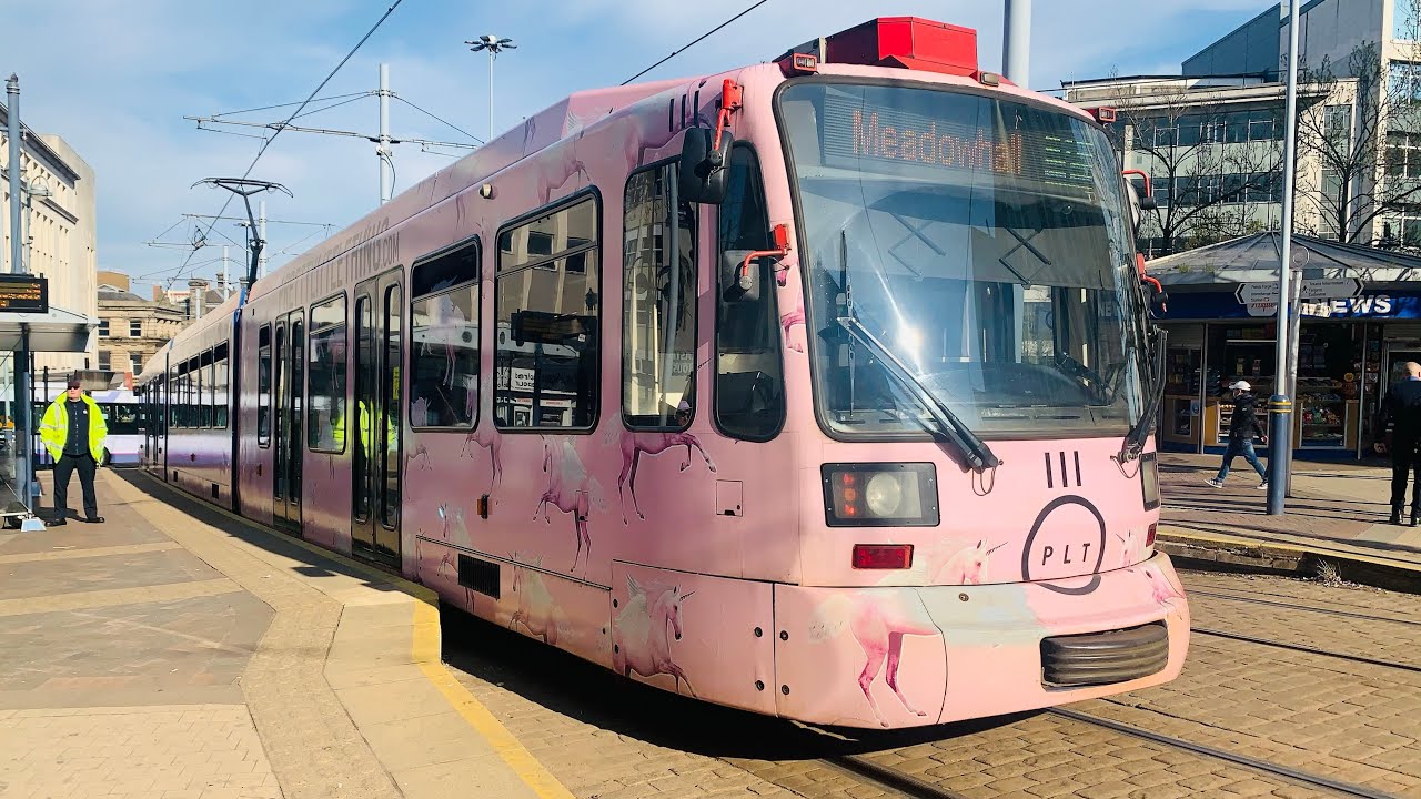 Stagecoach Sheffield SuperTram 111 From University To West Street - YouTube
