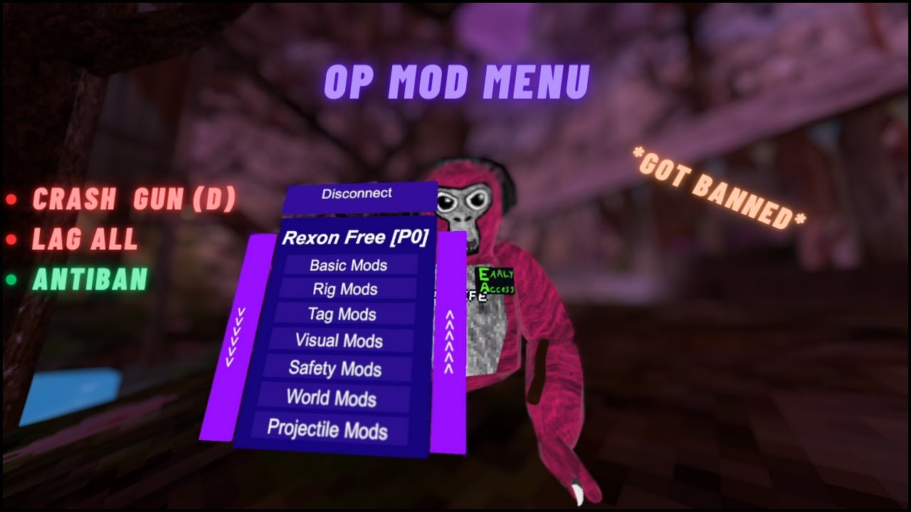 This Mod menu has a working CRASH GUN! *got banned* - YouTube