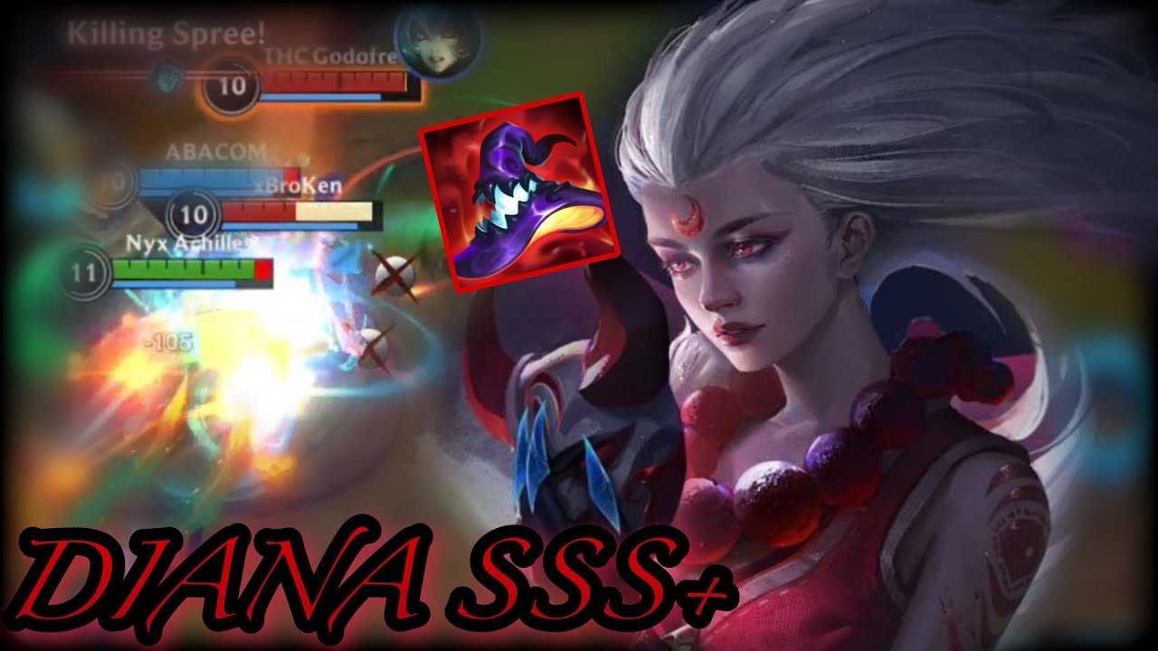 DIANA S TIRE (MVP) MID LANE | BUILD&RUNES | WILDRIFT - YouTube