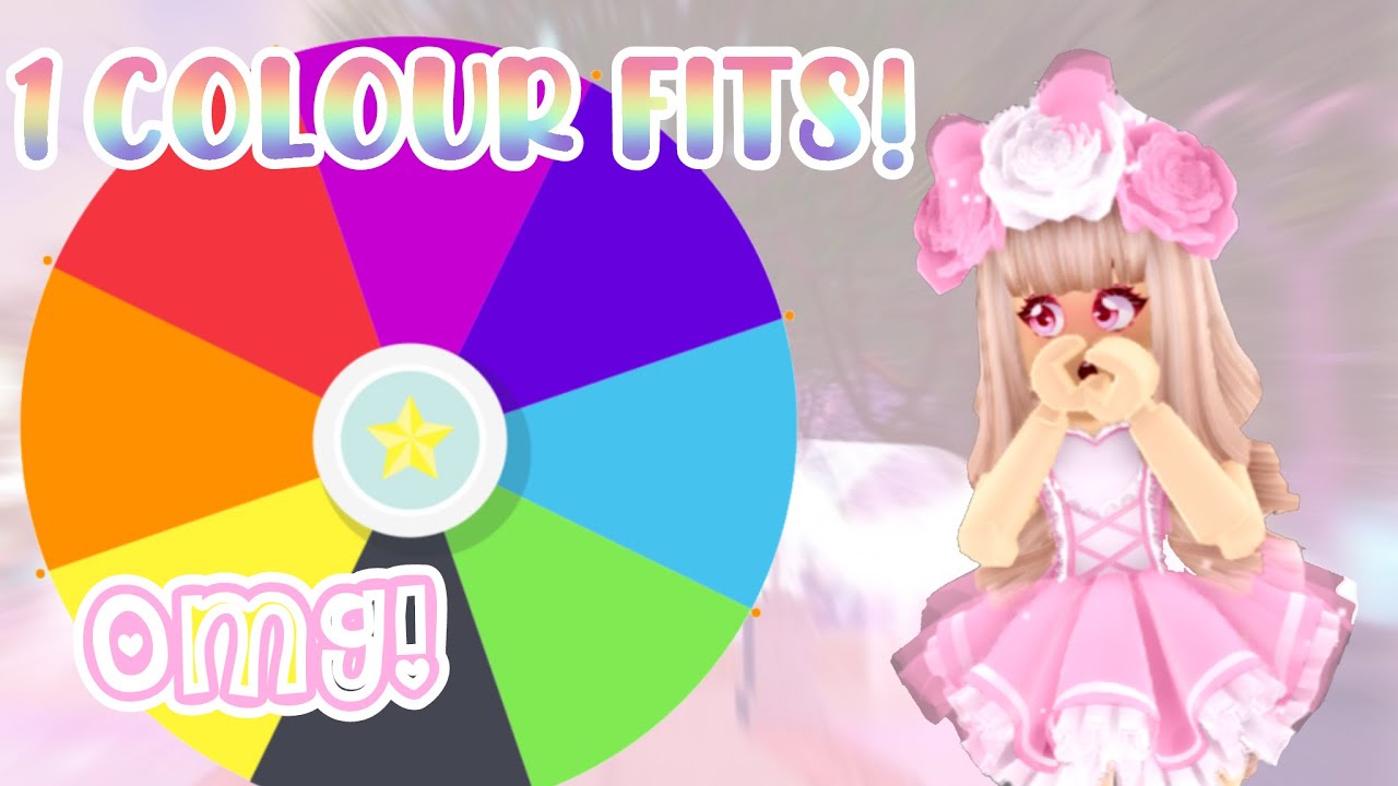 ONE COLOR OUTFIT CHALLENGE ROYALE HIGH! | Using a Color Wheel, Royale ...