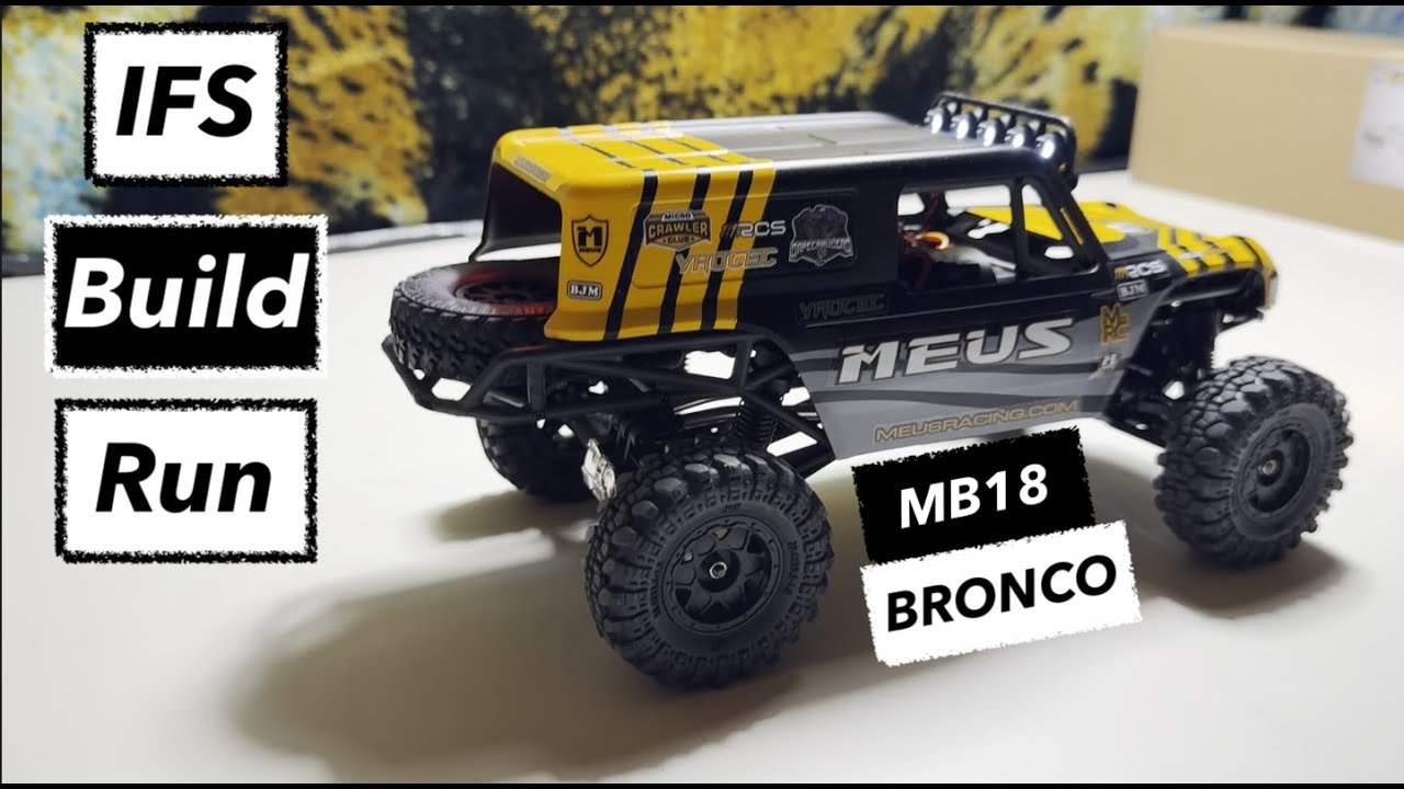 Meus Racing IFS on the MB18 Chassis Black and Yellow - YouTube