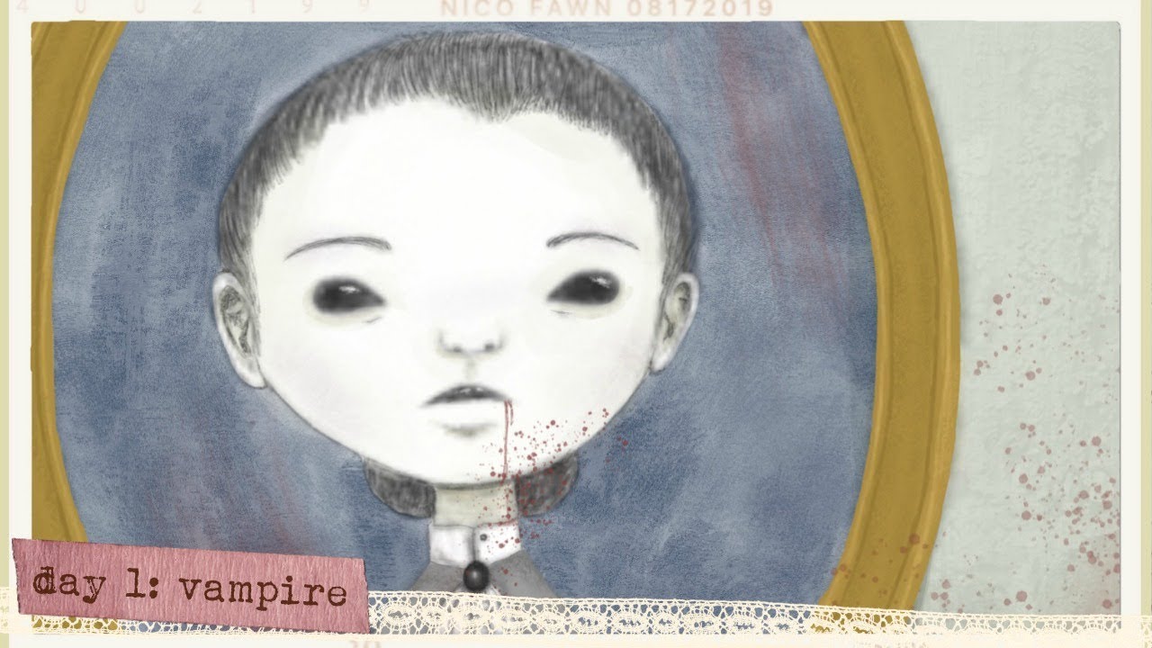 mabsdrawlloween day 1: vampire | speedpaint - YouTube