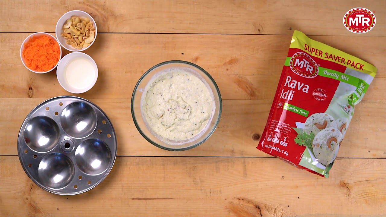 MTR Rava Idli Mix | Quick Recipe - YouTube
