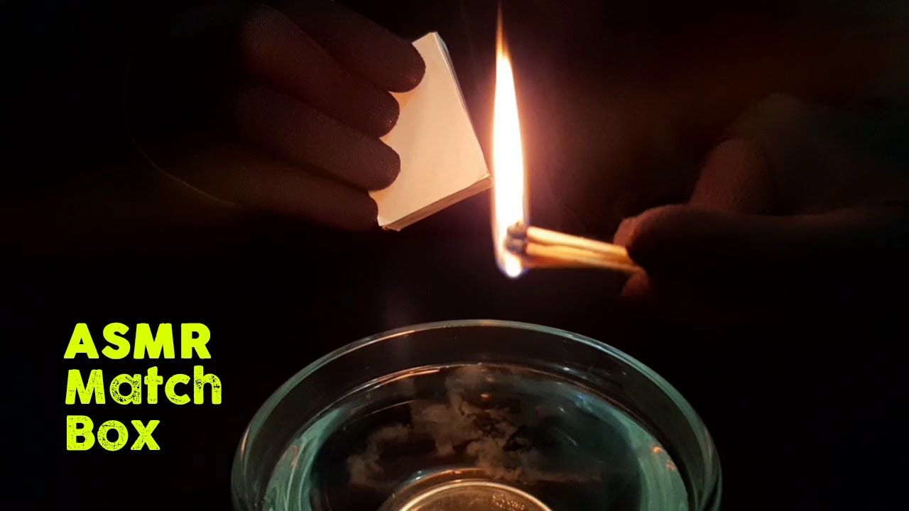 ASMR Lighting Matches. Fizzling Matches in Water. - YouTube