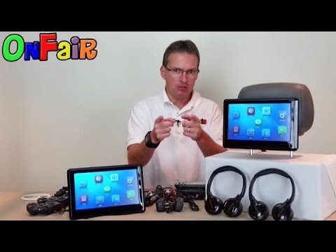 Autotain EDGE 10.1" Headrest Monitor DVD Player 1080p HDMI - YouTube