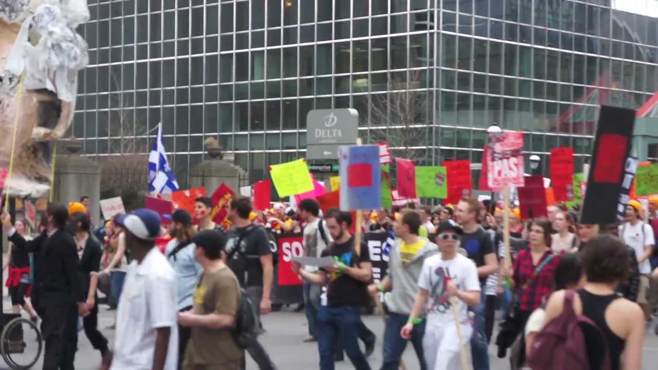 March 22, 2012 Quebec Student Protest Against Tuition Fee Increase ...
