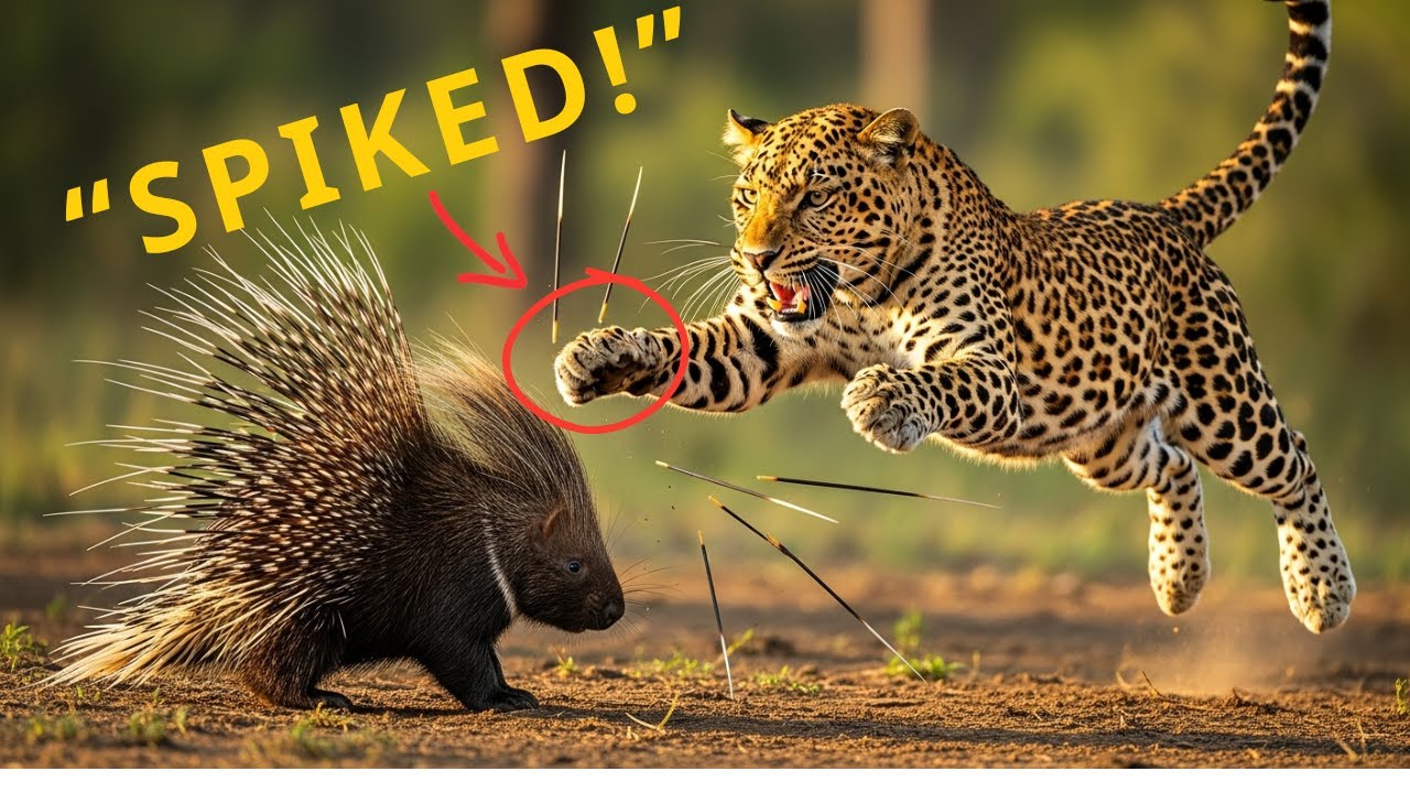Leopard vs Porcupine: Hunt Gone Wrong! - YouTube