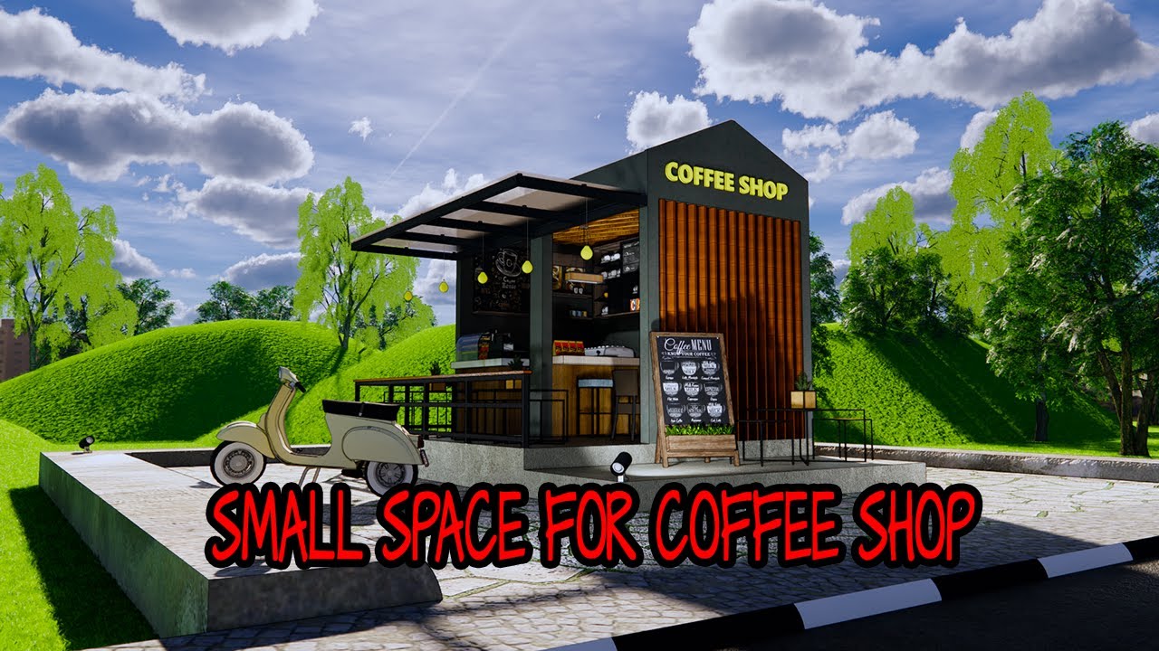 COFFEE SHOP 3D DESIGN || 3D ANIMATION - YouTube