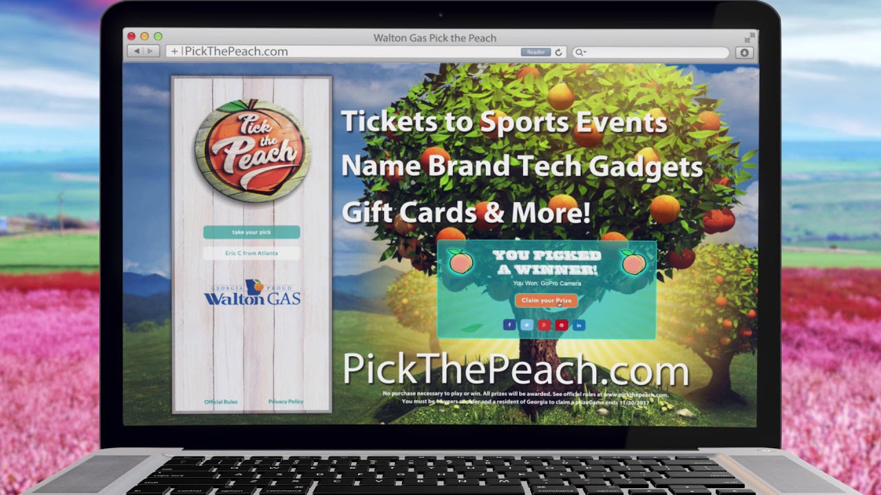 Walton Gas Pick the Peach - YouTube