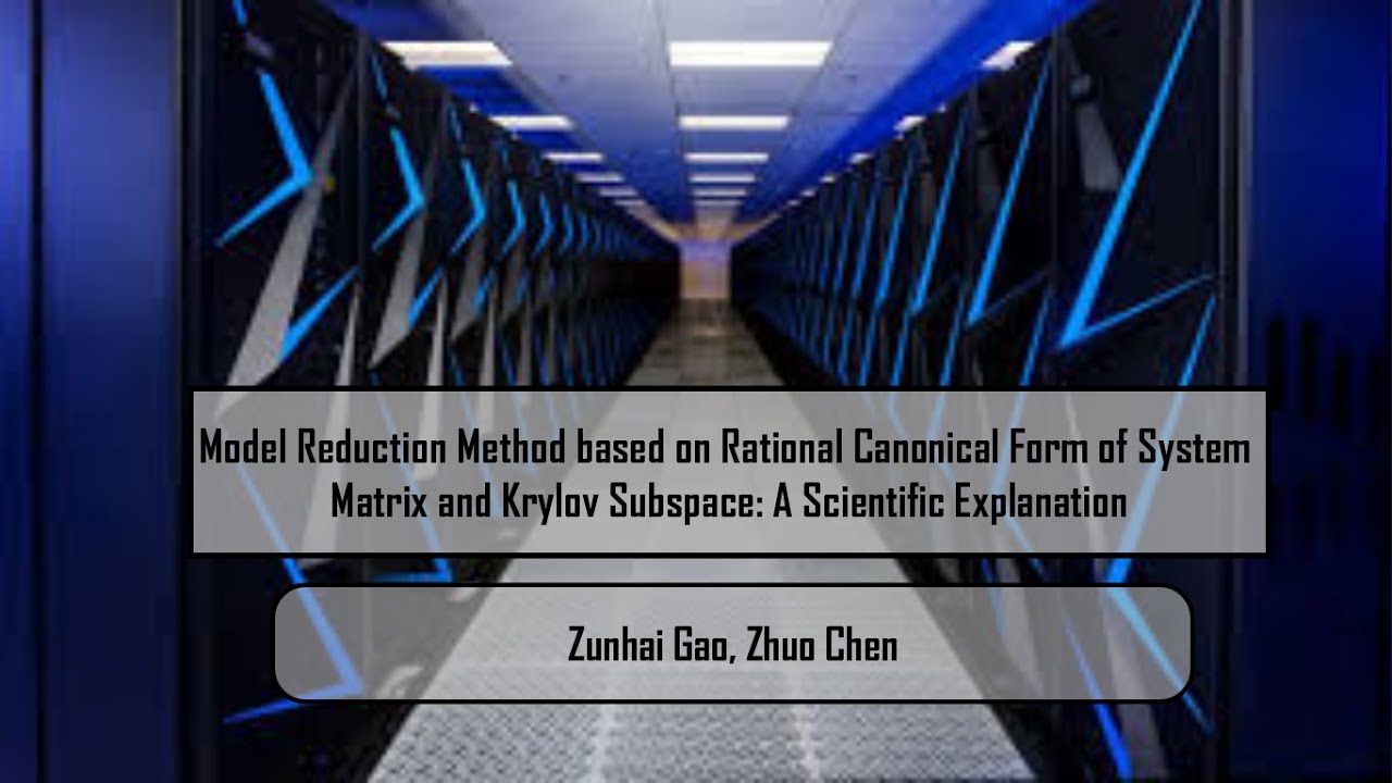 Model Reduction Method based on Rational Canonical Form of System ...