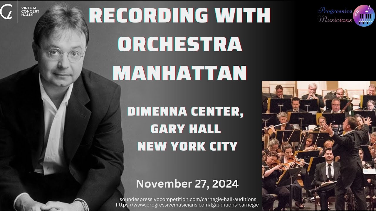 Recording session with Orchestra Manhattan, David Wroe conducting - YouTube