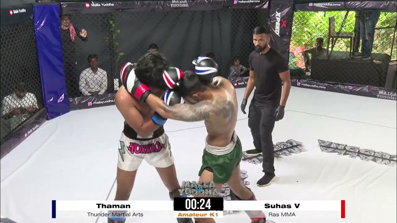 Malla Yuddha 3.0 |Thaman VS Suhas V| Amateur K1 |Thaman Won By KO - YouTube