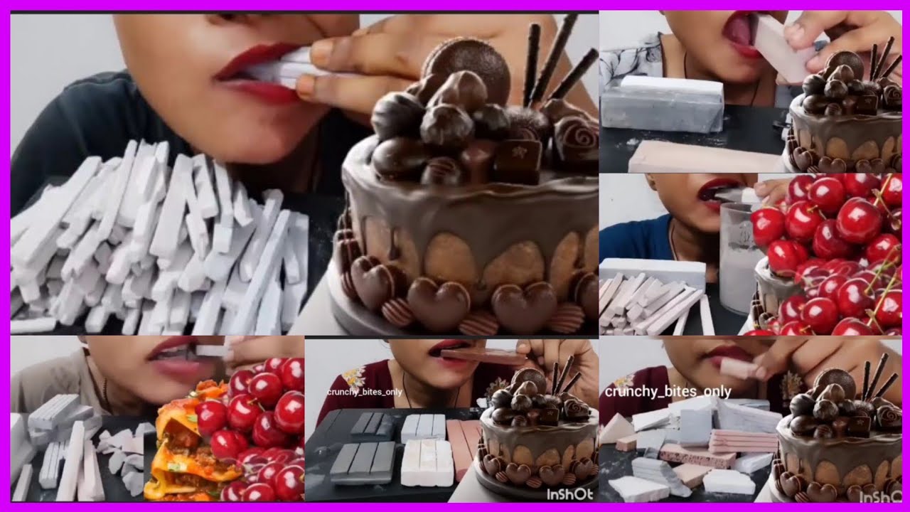 CRUNCHY BLACK AND WHITE SLATE ITEMS CRUNCH COMPILATION - YouTube