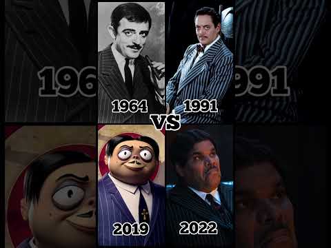 Addams Family 1964 VS 1991 VS 2019 VS 2022 #shorts #wednesday