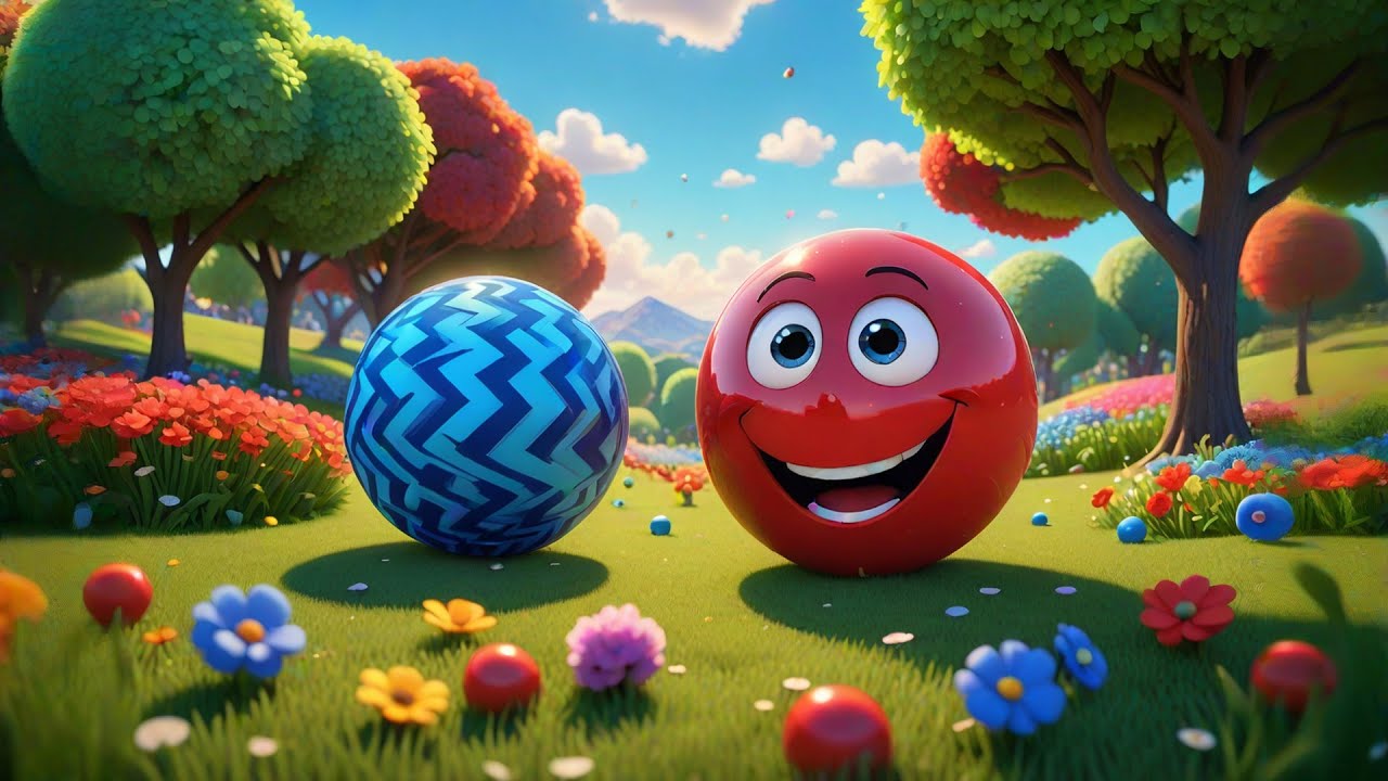 Five Bouncing Balls Make a Rhyme | Counting and Movement Song for Kids ...