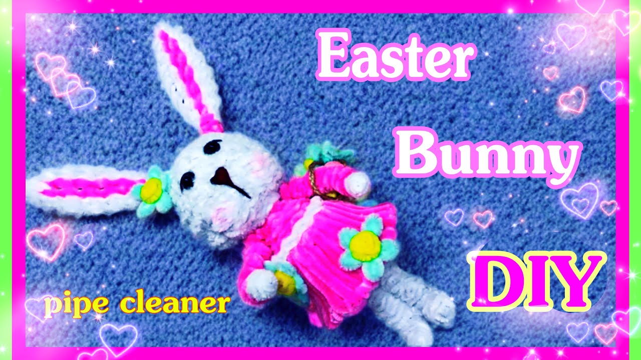 DIY Easter Bunny Pipe Cleaner🐇Charming DIY bunny - just in time for ...