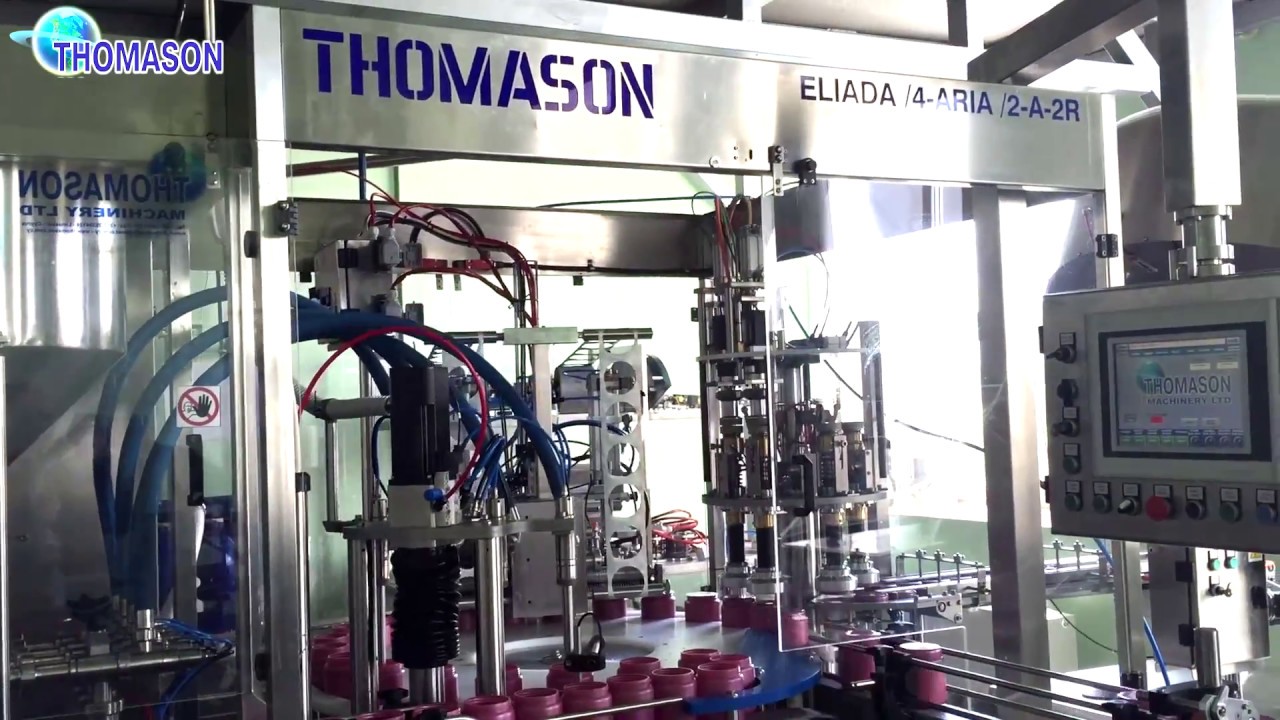 Complete Filling Line for Cosmetic Creams in Jars - YouTube