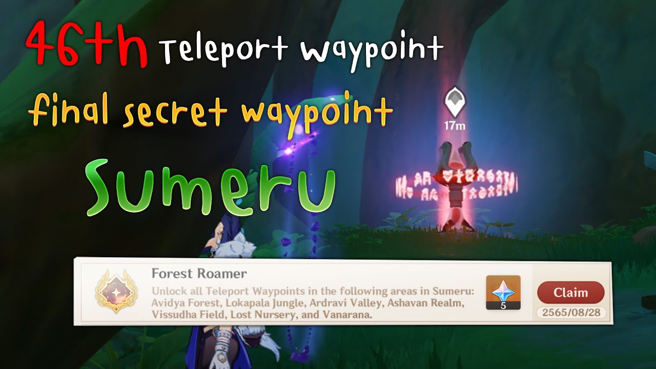 *Final* secret teleport waypoint (46th waypoint) in Sumeru | Genshin ...