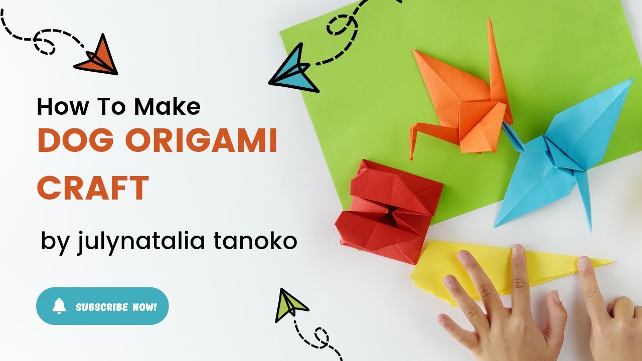 How to make an easy cute dog origami ASMR | diy dog origami paper craft ...