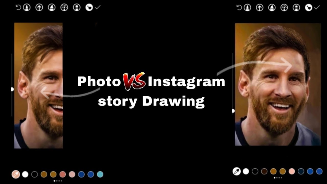 INSTAGRAM STORY DRAWING(messi) | FULL PROCESS VIDEO - YouTube