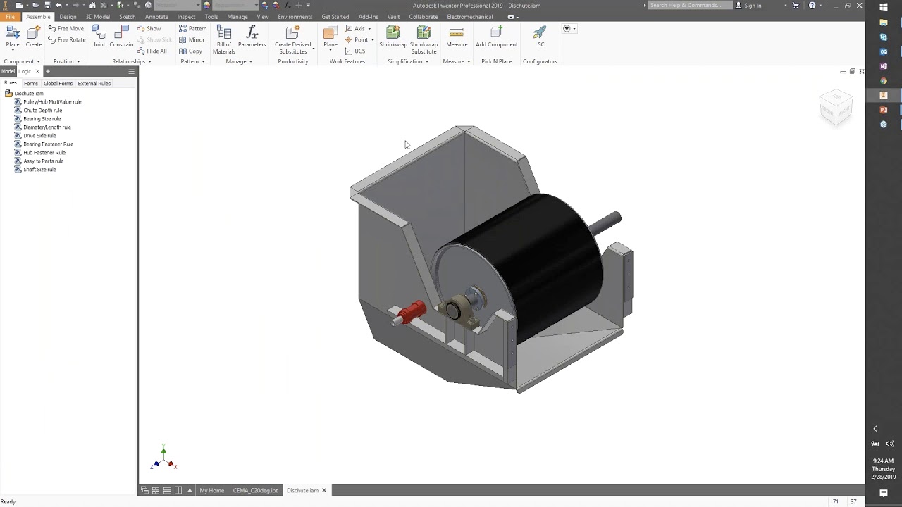 Design Automation Part 2 Ch 3 iLogic support for iParts - YouTube