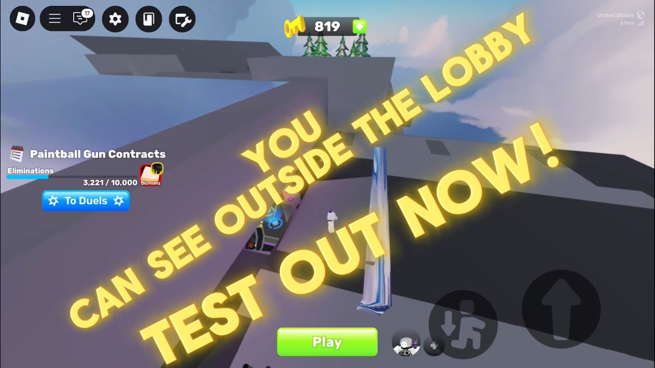 You CAN SEE WHAT THE LOBBY OF ROBLOX RIVALS LOOKS ON THE OUTSIDE - YouTube