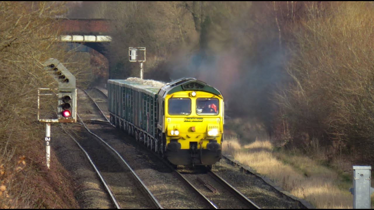 Freightliner Class 66 No. 66601 on 6Z92 @ Cow Lane on 08.01.2020 - HD ...