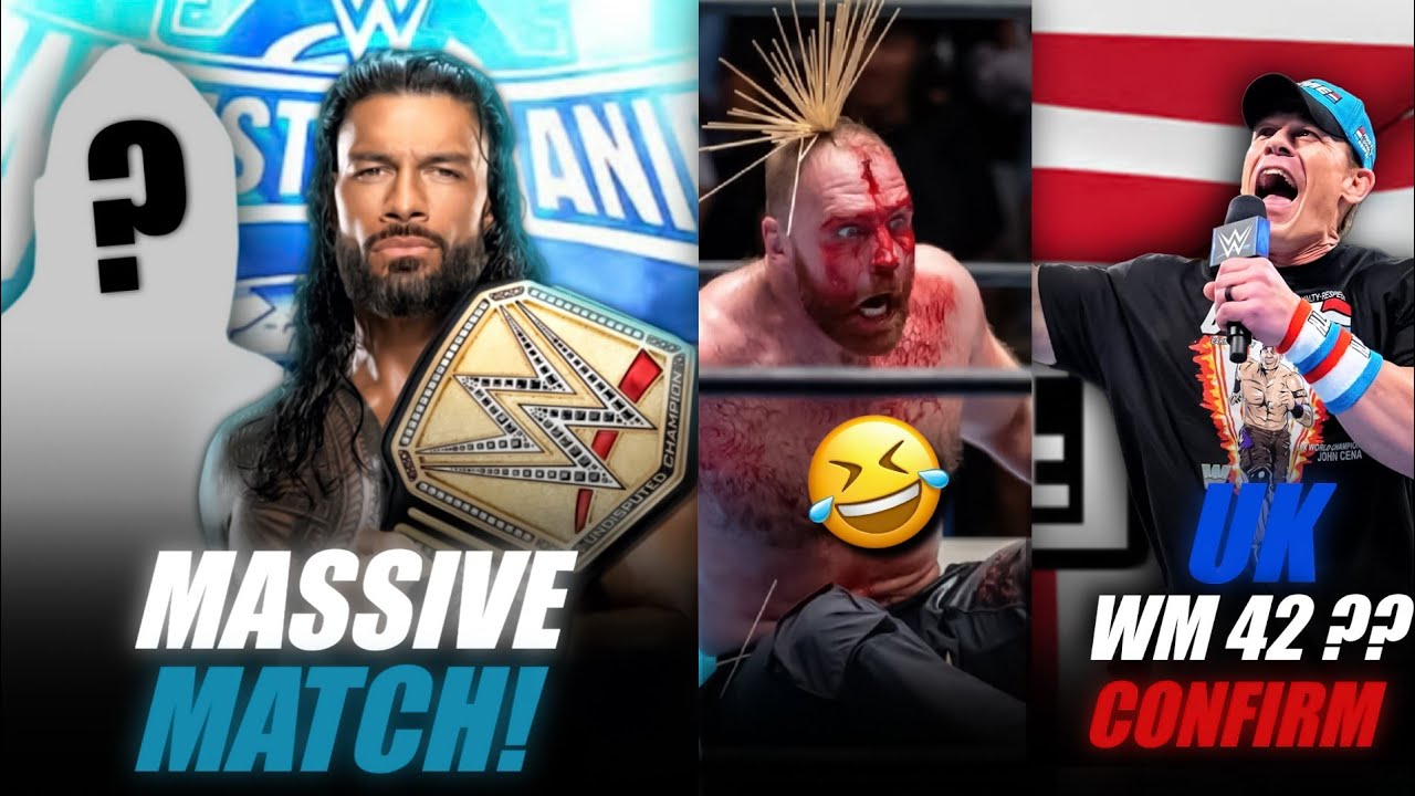 Wrestlemania in UK Confirmed 🔥| Roman Reigns MASSIVE Match At WM 40 ...
