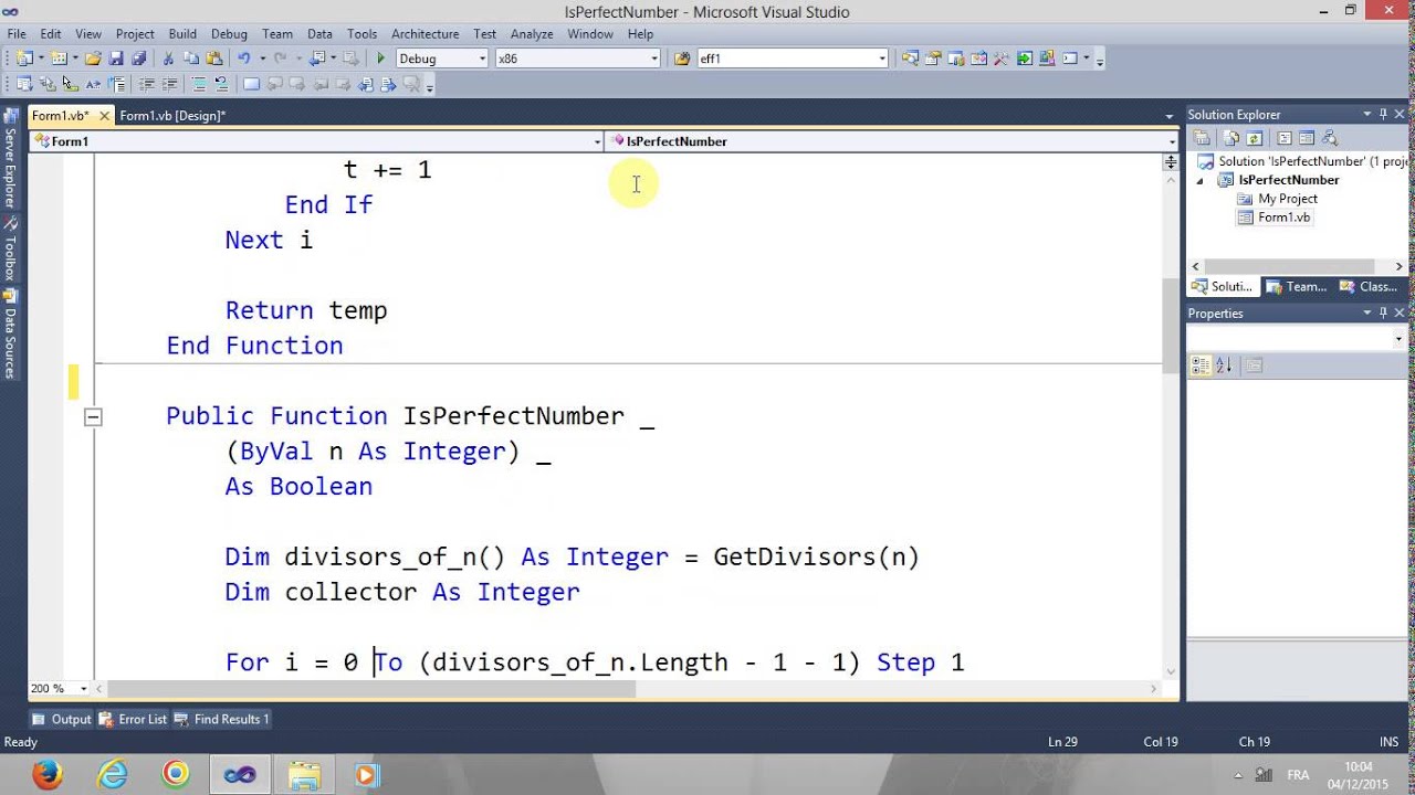 The Function IsPerfectNumber In Visual Basic NET YouTube the-function-isperfectnumber-in-visual-basic-net-youtube