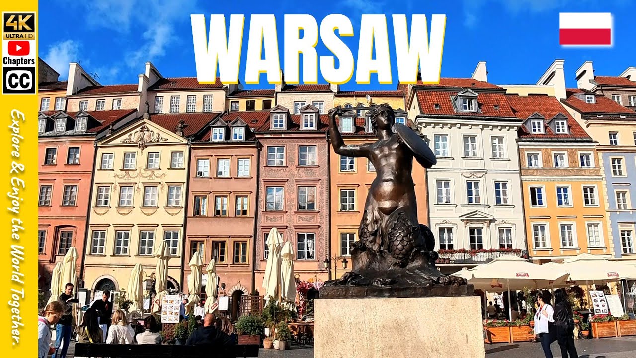 WARSAW 🇵🇱 Poland City Walk | [4K] with [CC] and Chapters | Explore ...