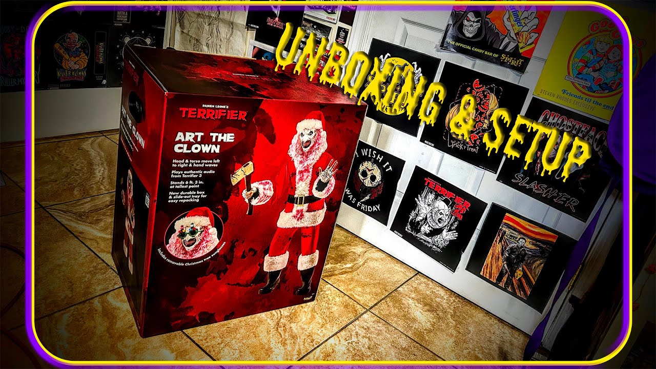 ART THE CLOWN SANTA CLAUS | UNBOXING\SETUP | Spirit Halloween 2025 ...