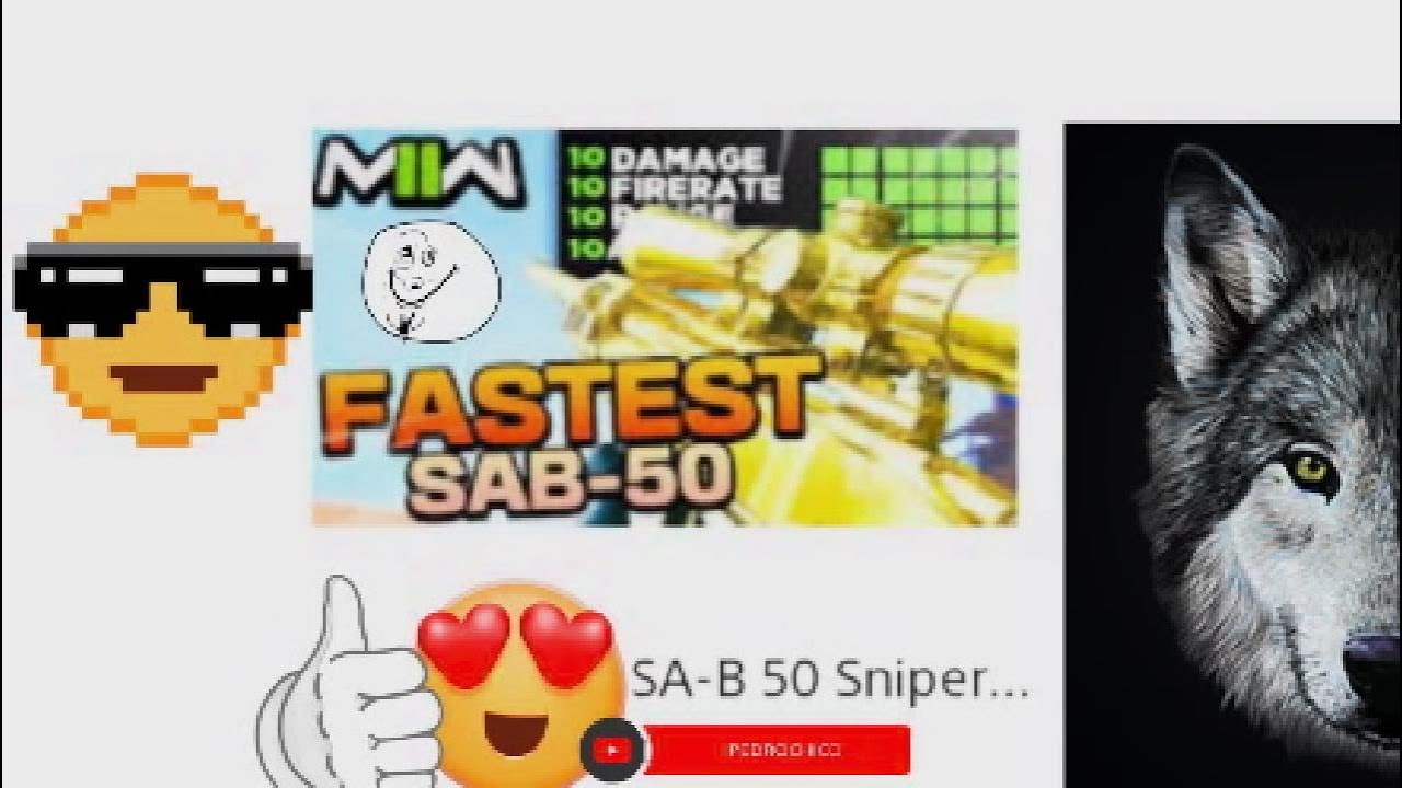 Best Sniper Mw2 SAB-50♥️ - YouTube
