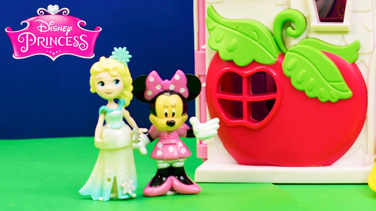PRINCESS + MINNIE MOUSE Little Kingdom Castle with Elsa + Cinderella ...