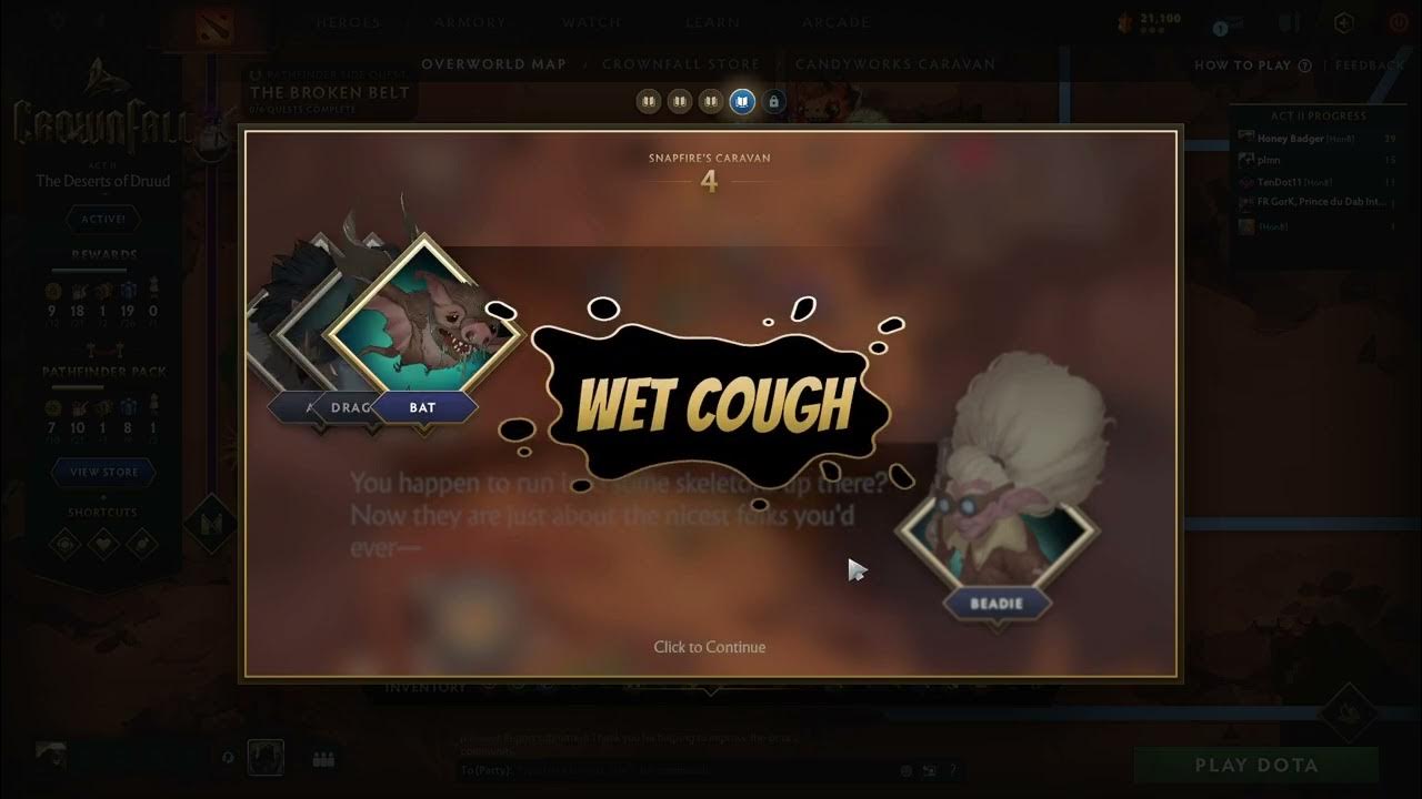 Snapfire's Caravan 4 (Crownfall Event | The Deserts of Druud - Act 2) - Dota 2 - YouTube