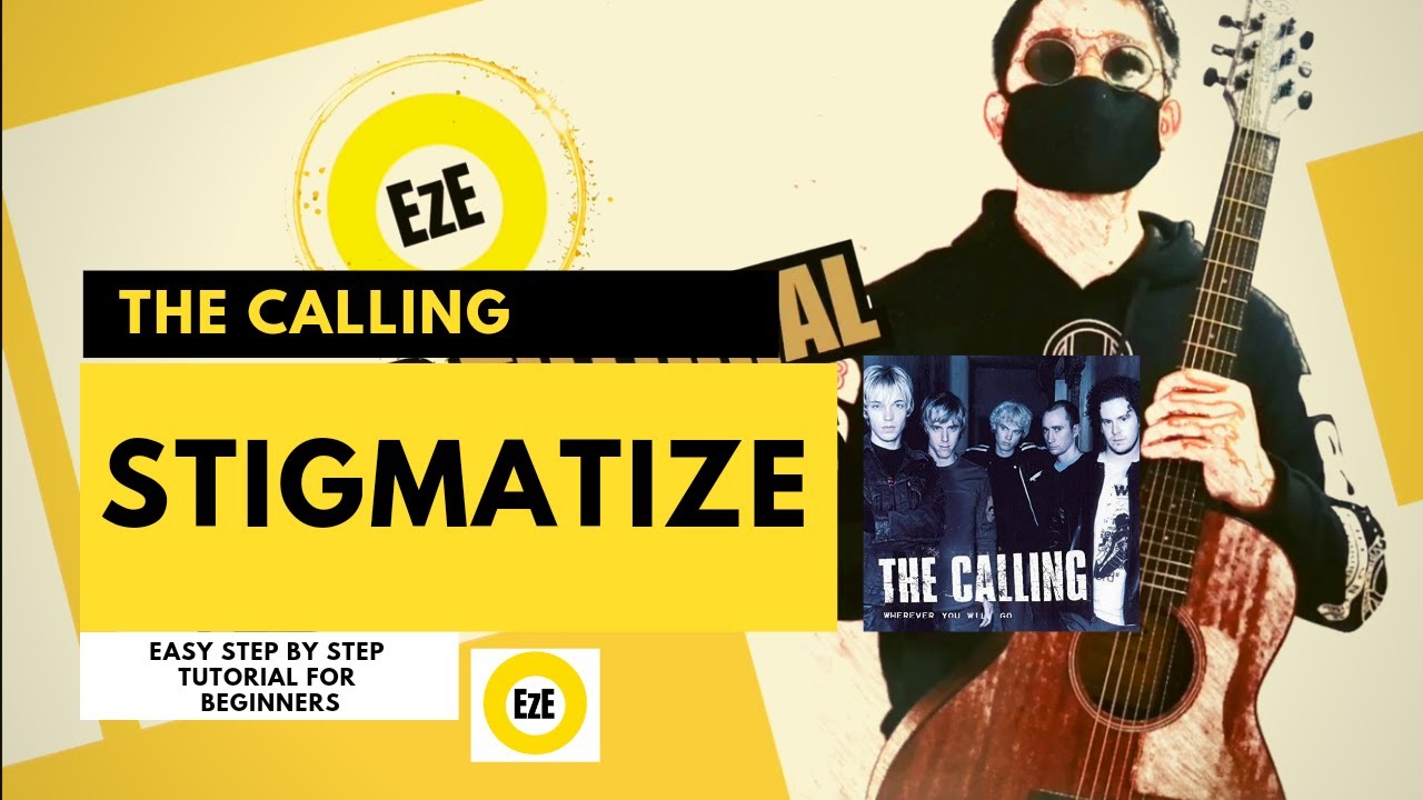 STIGMATIZE - THE CALLING | Easy step by step Tutorial for Beginners 🤟😎🎸 ...