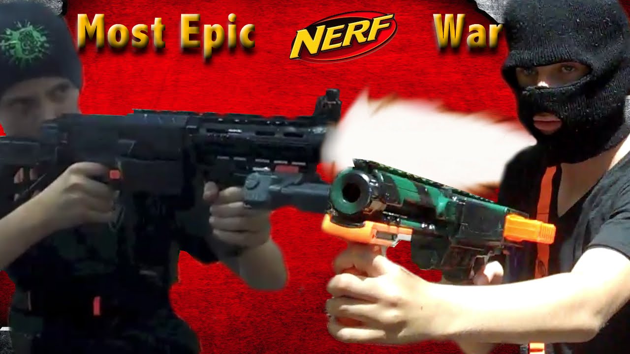 Most epic nerf war 1 - YouTube